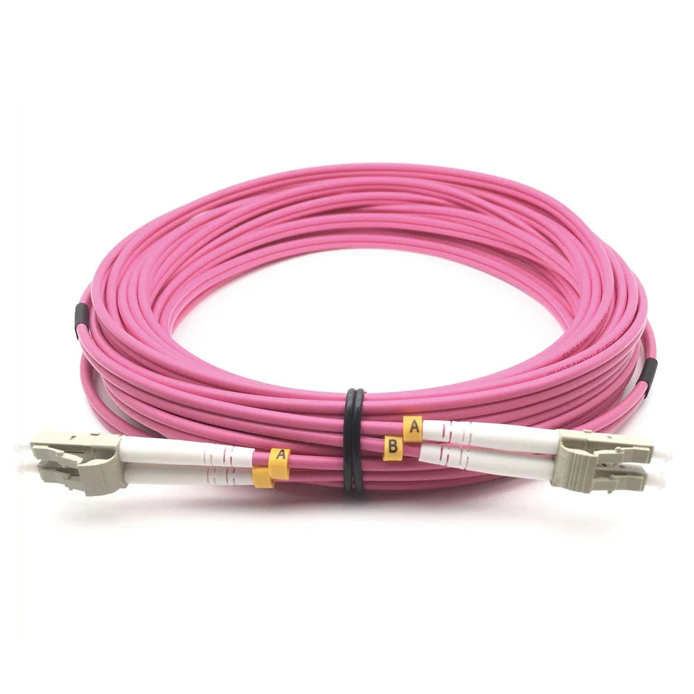 Datacom DC-PC-LCLC-50-10D-M4 OM4 LC/UPC To LC/UPC Duplex Patch Cord 10 ...